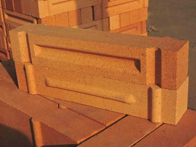 Special Shaped Alumina Silica Fire Brick 58% Al2O3 Low Porosity Clay ...